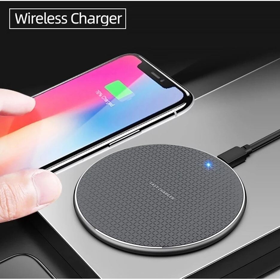 Incarcator Wireless Telefon MRG M667, 10W, Fast Charge, Negru - eMAG.ro