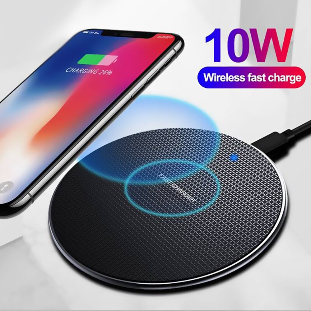 Incarcator Wireless Telefon MRG M667, 10W, Fast Charge, Negru - eMAG.ro