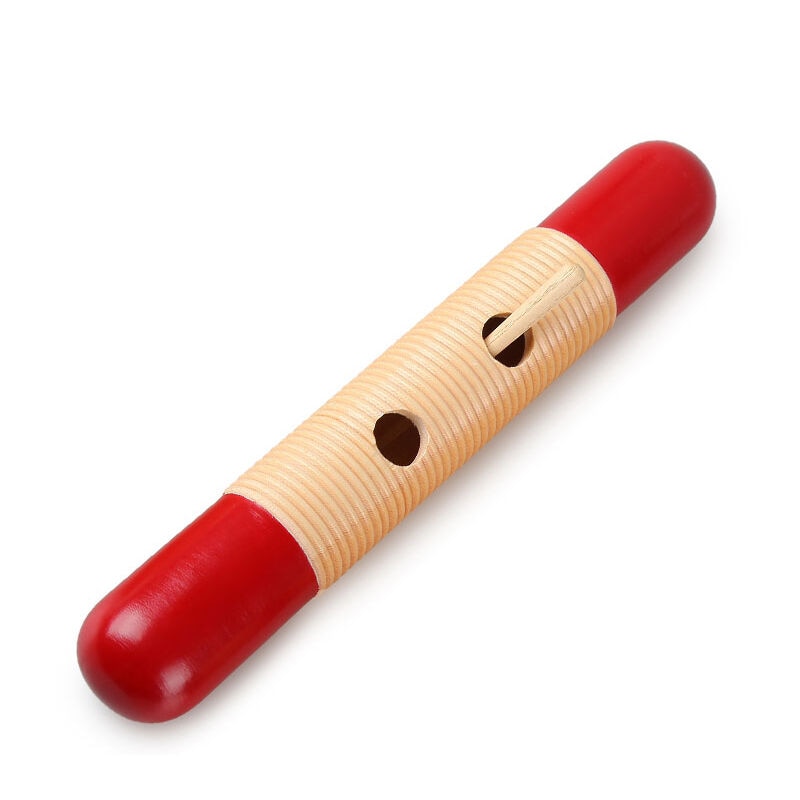Fluier jucarie, Yong, Lemn, Maro/Rosu - eMAG.ro