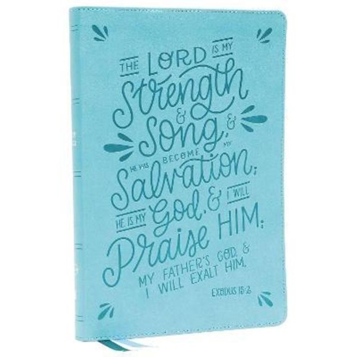 Nkjv, Thinline Bible, Verse Art Cover Collection, Leathersoft, Teal ...