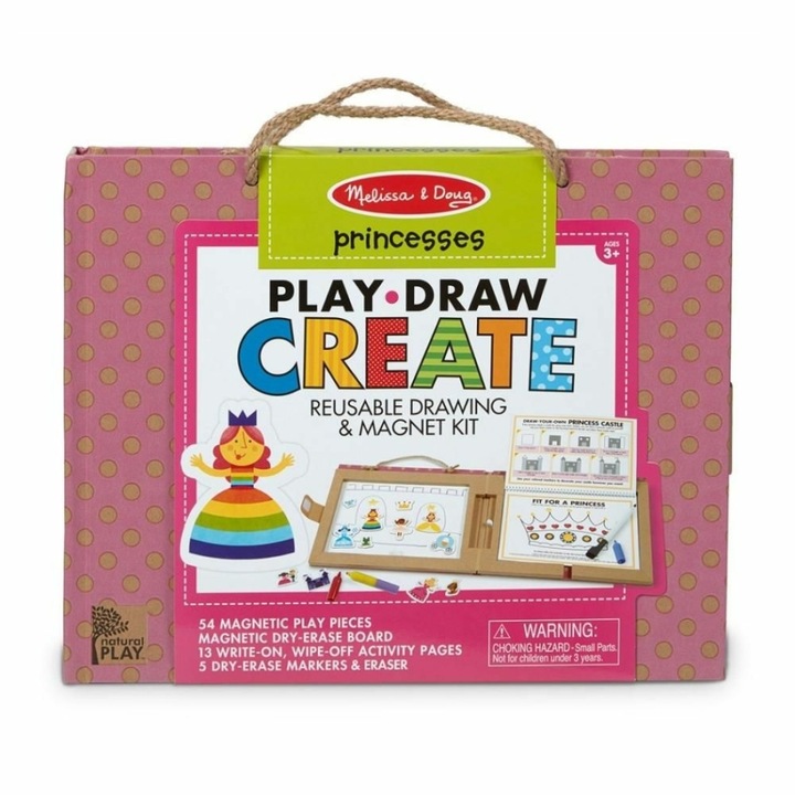 Set de joaca magnetic, Melissa & Doug, Printesa, 3+, Multicolor - eMAG.ro