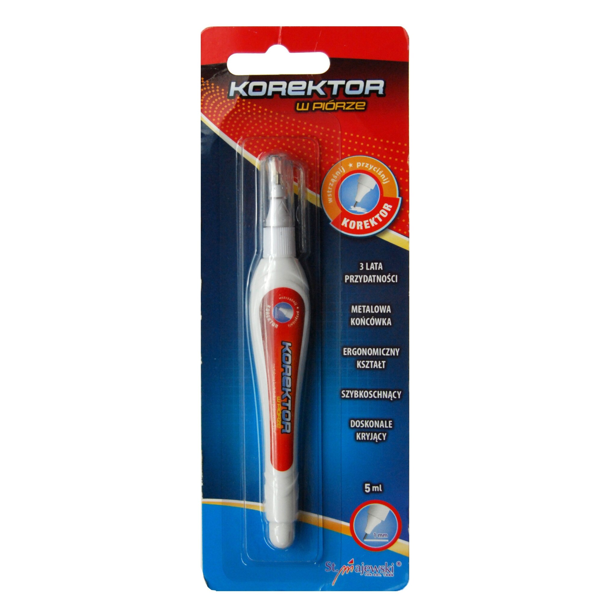 Pix corector, St. Majewski, 5 ml, Alb - eMAG.ro
