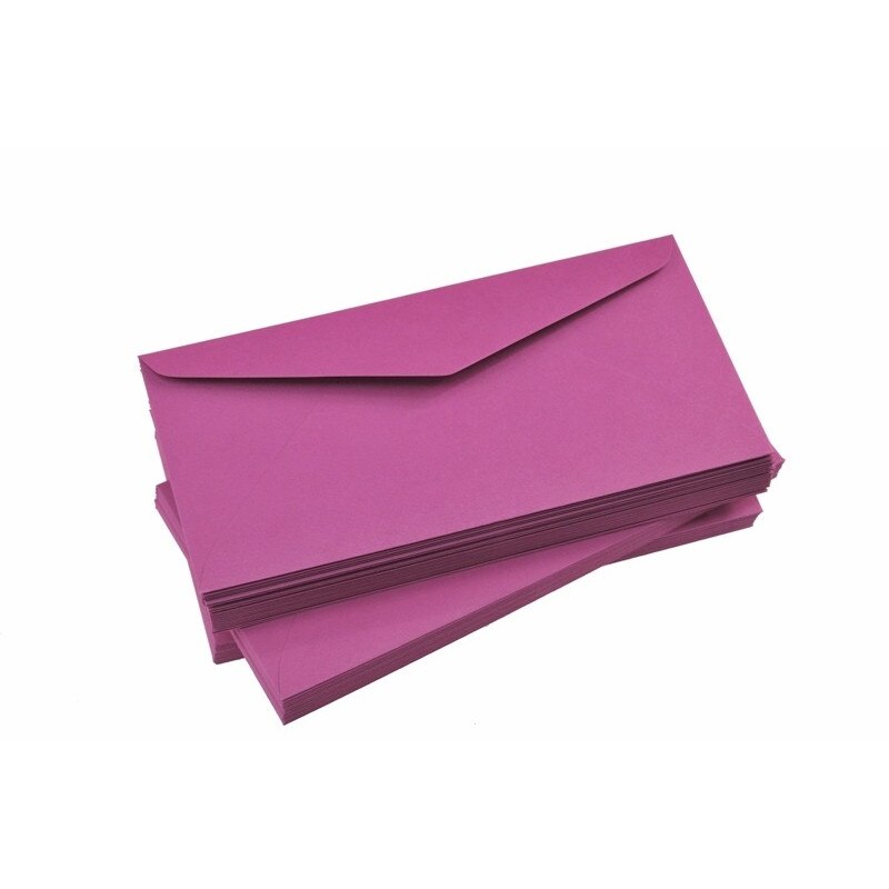 Set 10 plicuri DL, Shan, 1026892927, Hartie, 11 x 22 cm, Roz - eMAG.ro