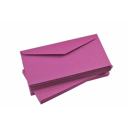 Set 10 plicuri DL, Shan, 1026892927, Hartie, 11 x 22 cm, Roz - eMAG.ro