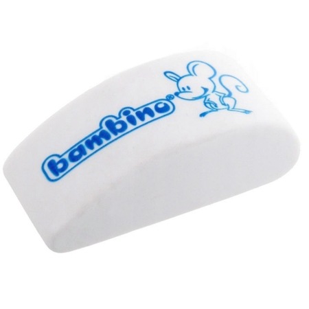 Radiera de sters, Bambino, Alb/Albastru - eMAG.ro