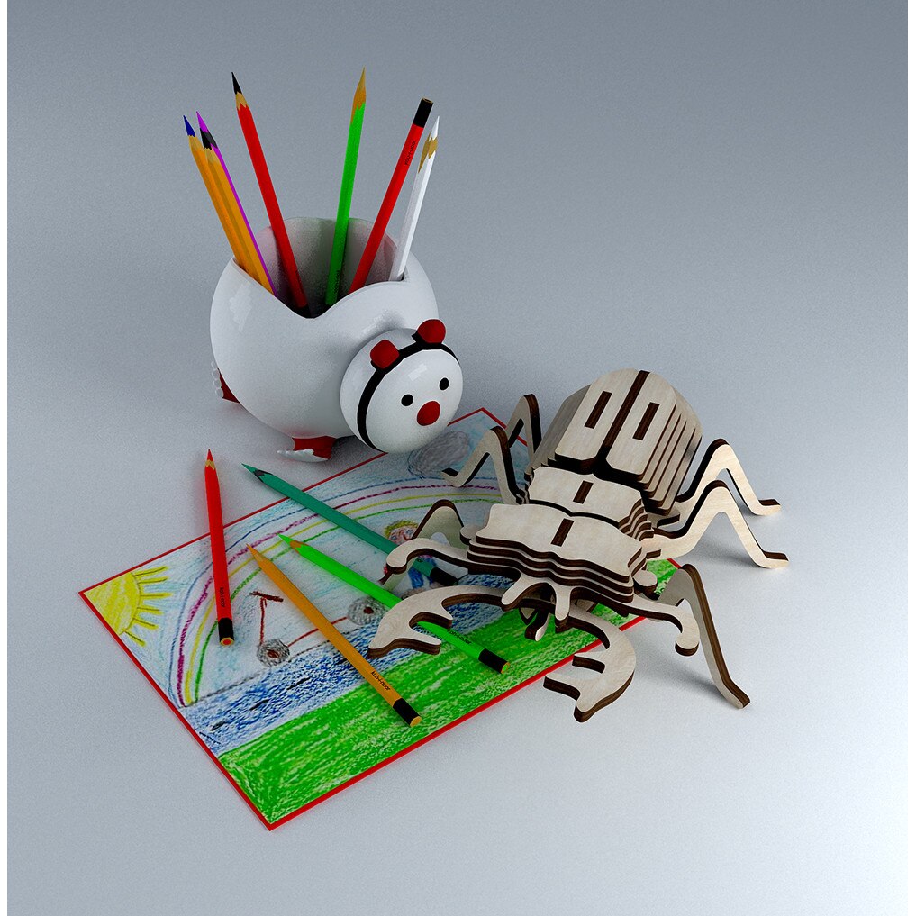 Puzzle Radasca 3D, Lemn Natural, 30 piese - eMAG.ro