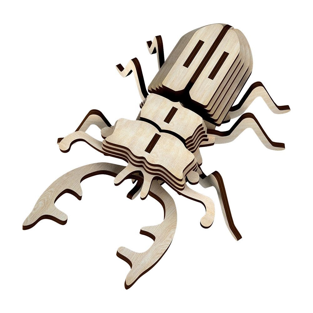 Puzzle Radasca 3D, Lemn Natural, 30 piese - eMAG.ro