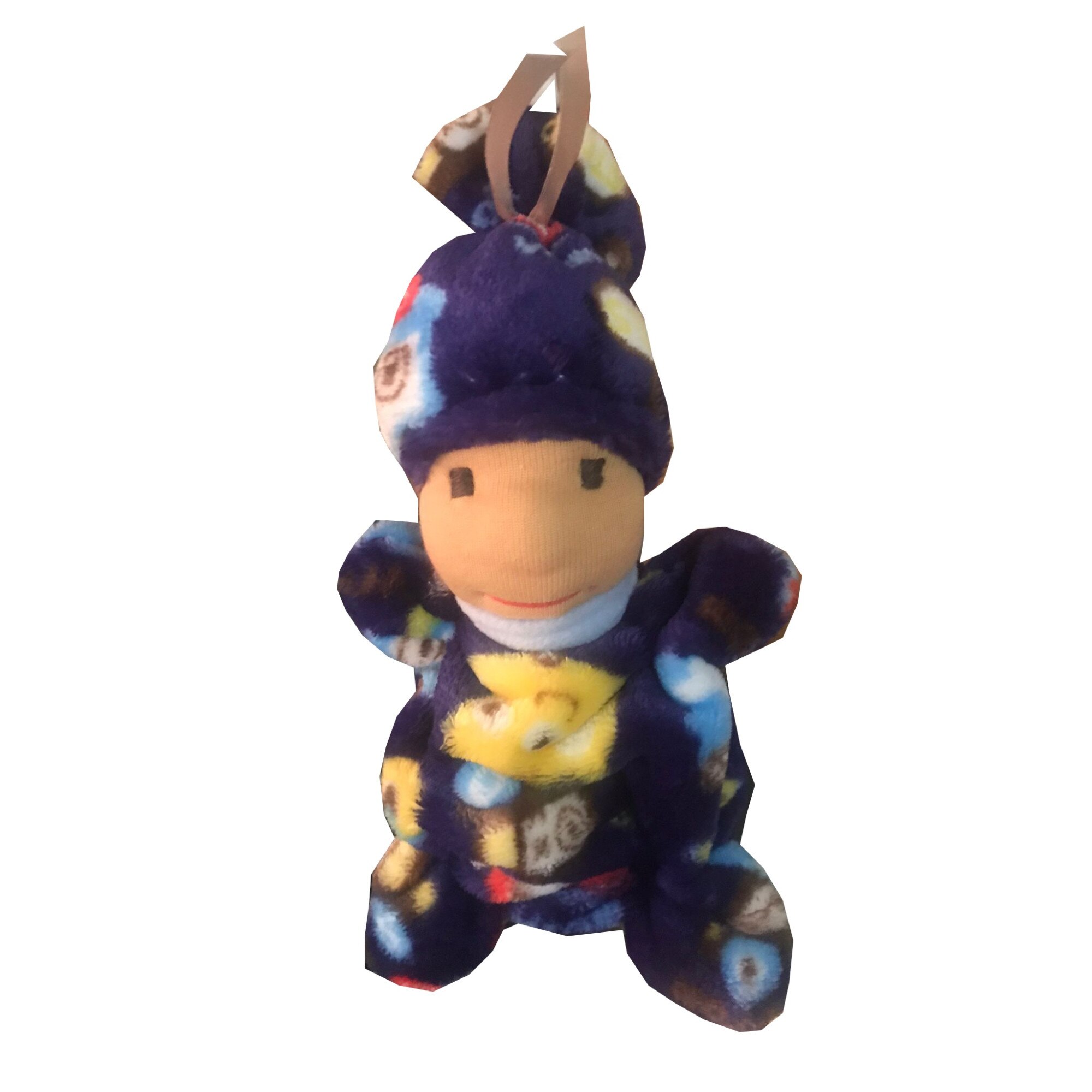 Papusa mini pufoasa albastru, 23 cm - eMAG.ro