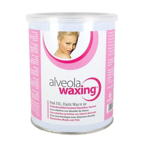 Ceara elastica cu dioxid de titan tip conserva roz Alveola Waxing, 800 ...
