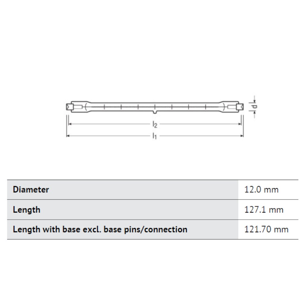 Bec Halogen Osram 64580-230, 1000W, R7s, 127mm, 31800lm, dimabil ...