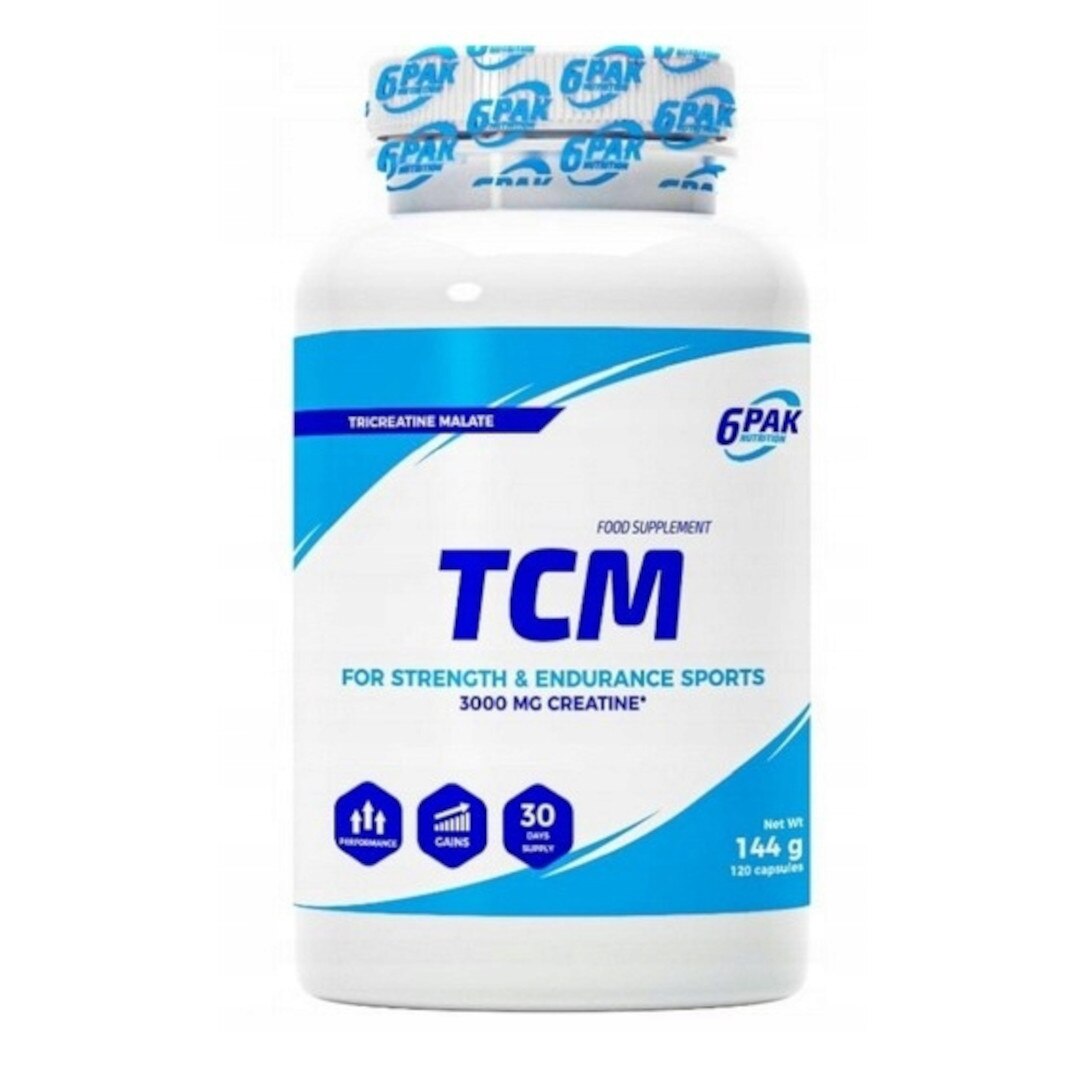 Supliment alimentar 6PAK TCM 4000mg, Creatina malat, 120 capsule - eMAG.ro