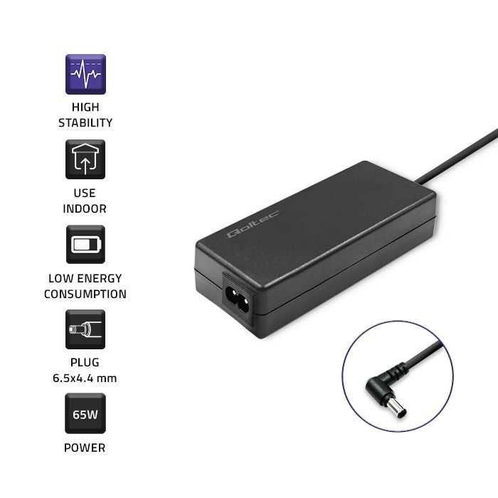 Hálózati adapter LG / Samsung monitorhoz 65W, Qoltec, 19V, 3.42,6.5 x 4 ... Hálózati adapter LG / Samsung monitorhoz 65W, Qoltec, 19V, 3.42,6.5 x 4 ...