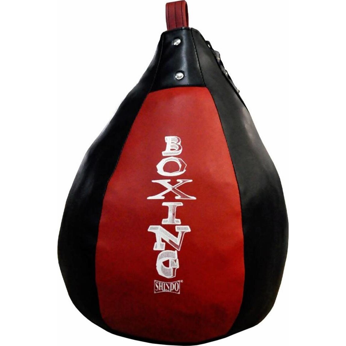 Sac box, Shindo, Piele ecologica, 3 Kg, 44 cm, Negru/Rosu - eMAG.ro