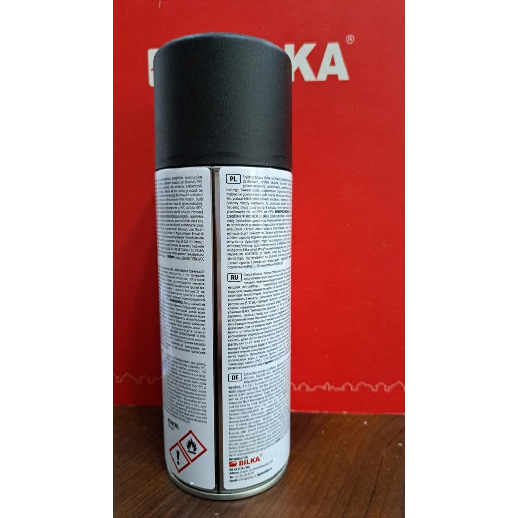 Spray retus, gri, ral 7024 MAT, 400 ml - eMAG.ro