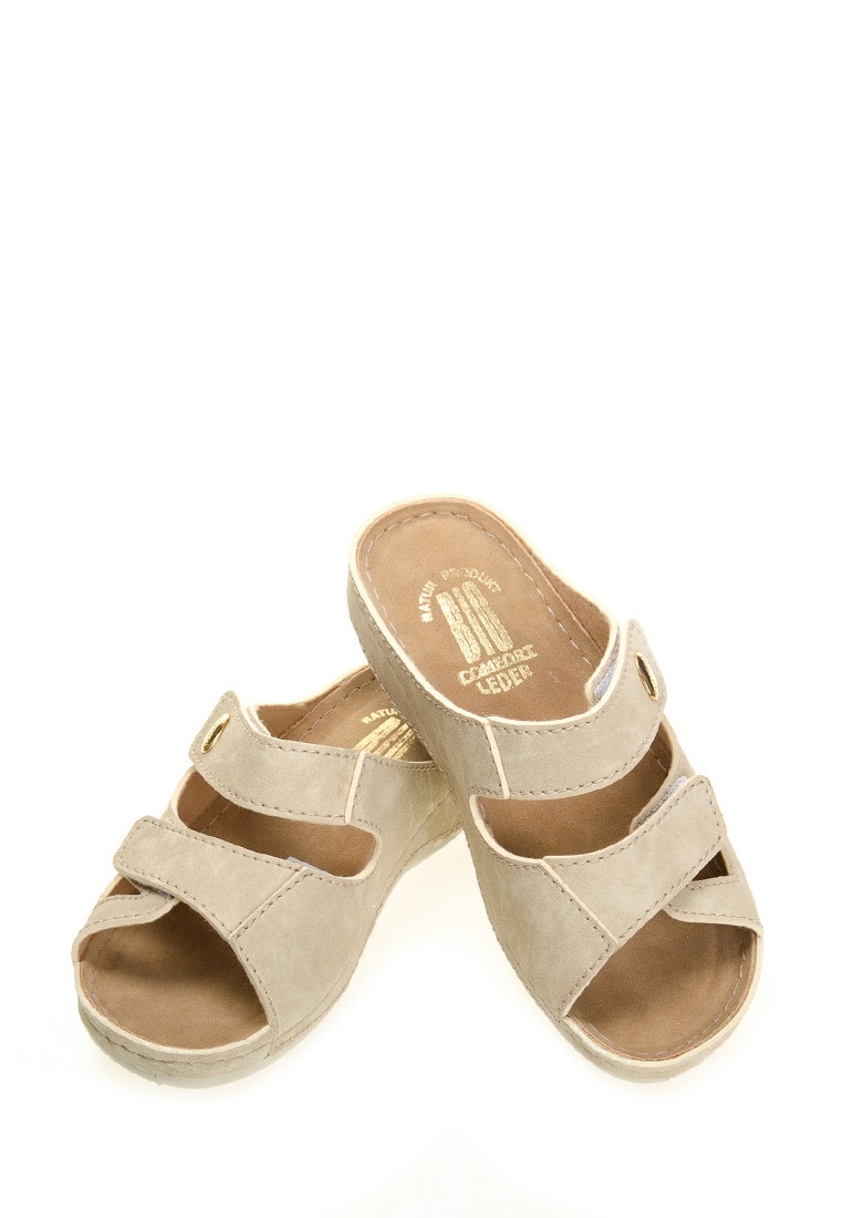 Papuci confort dama Tellus 25-13, Bej - eMAG.ro