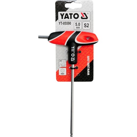 Cheie hexagonala cu maner, Yato, Plastic/Otel, 5 mm, Multicolor - eMAG.ro
