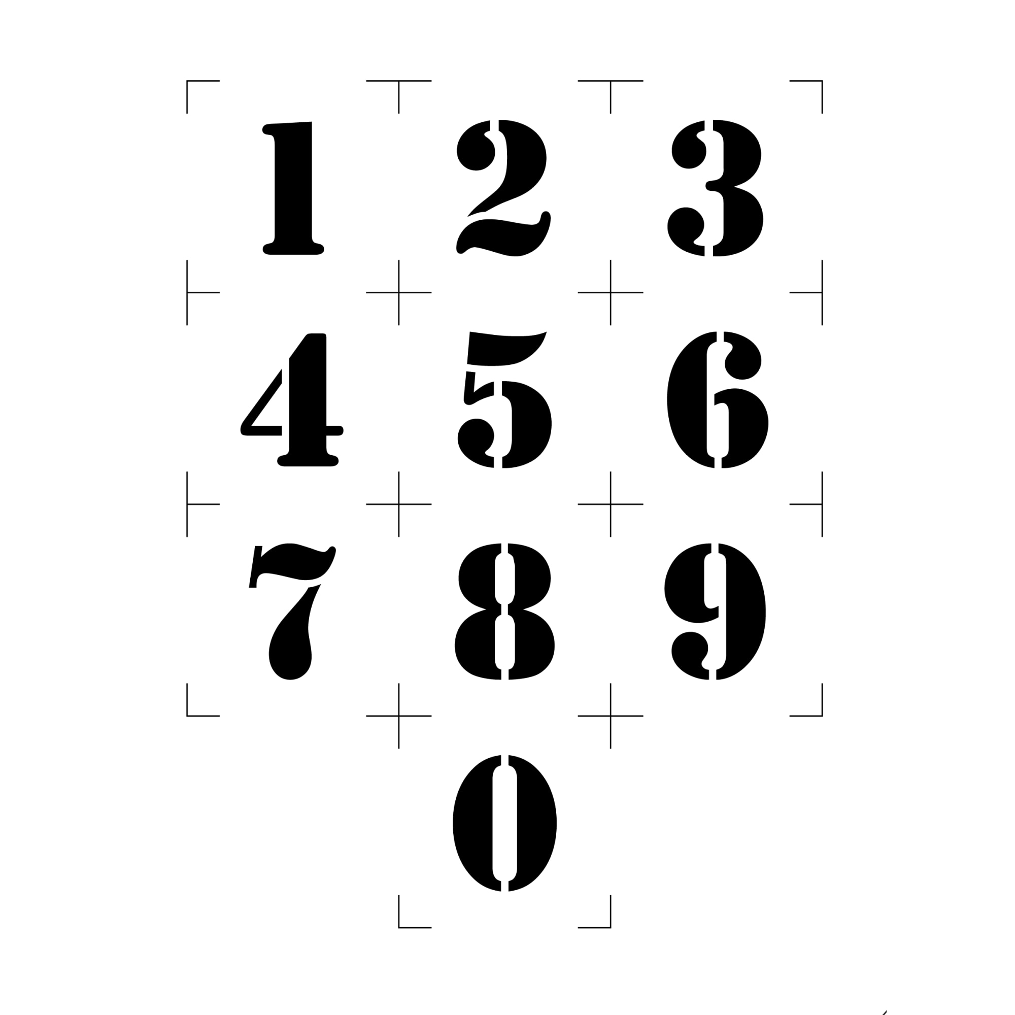 Set 10 sabloane pentru parcari, 40x40cm/buc, reutilizabile, plastic ...