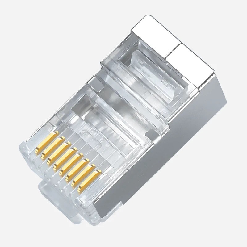 Mufa RJ45 UTP/FTP cat6E Ecranata, Conector retea Plastic si Metal EZ ...