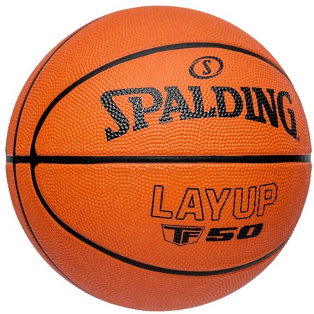 Minge basket Layup TF-50, Spalding, Cauciuc, Marime 7, Portocaliu - eMAG.ro