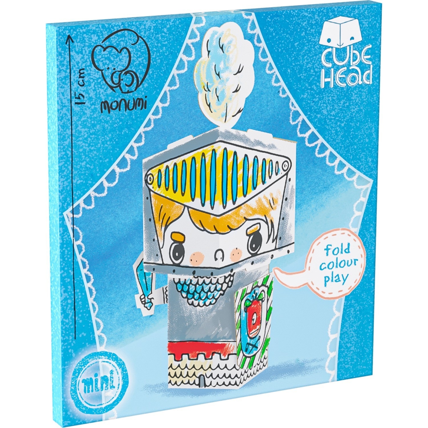 Carte de colorat Cube Head - Cavaler, Monumi, Carton, 16 x 15 x 1 cm ...