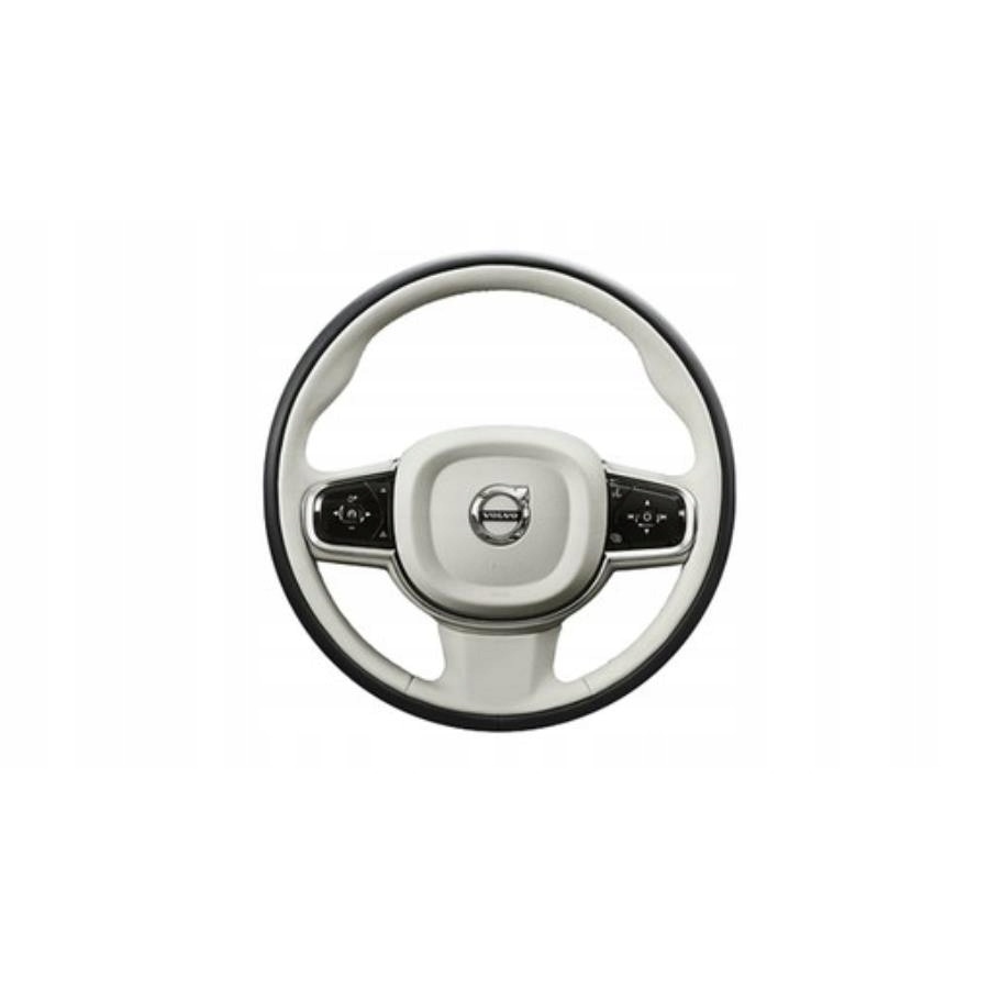 Volan Volvo, Compatibil cu S60/V60/S90/V90/XC90 II, Piele, Alb - eMAG.ro