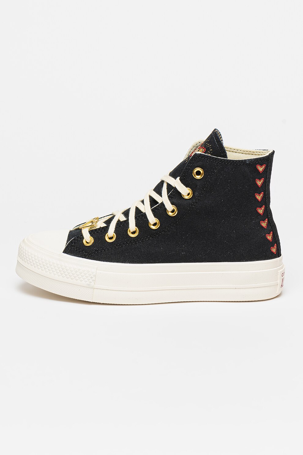 Converse, Tenisi high-top Chuck Taylor All Star Lift, Negru, Crem, 6 ...