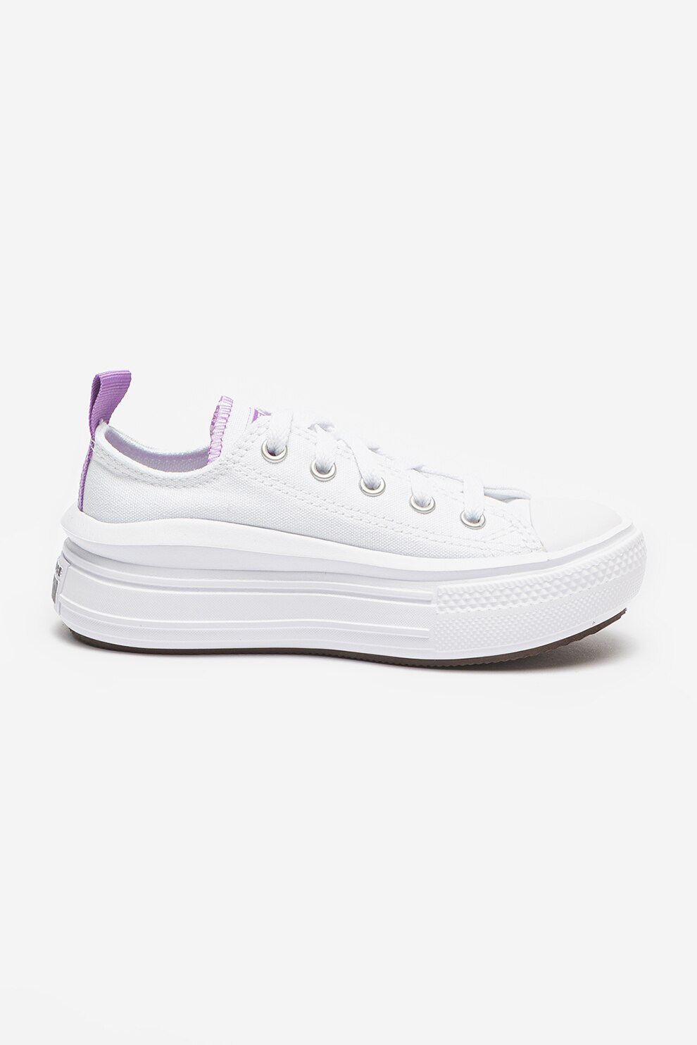 Converse, Tenisi cu platforma Chuck Taylor All Star, Alb, 33.5 EU - eMAG.ro