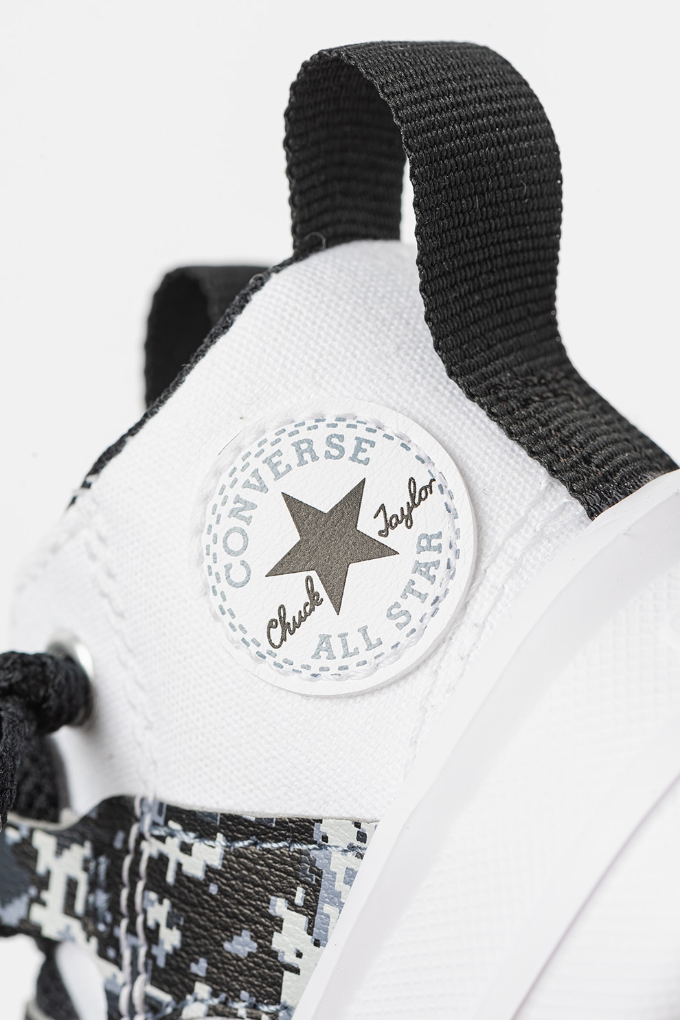Converse, Chuck Taylor All Star с връзки, Черен, Бял, Въглен сиво, 18 ...
