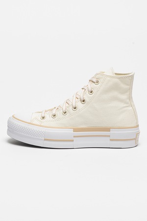 Converse, Tenisi inalti cu platforma Chuck Taylor All Star Lift, Alb ...