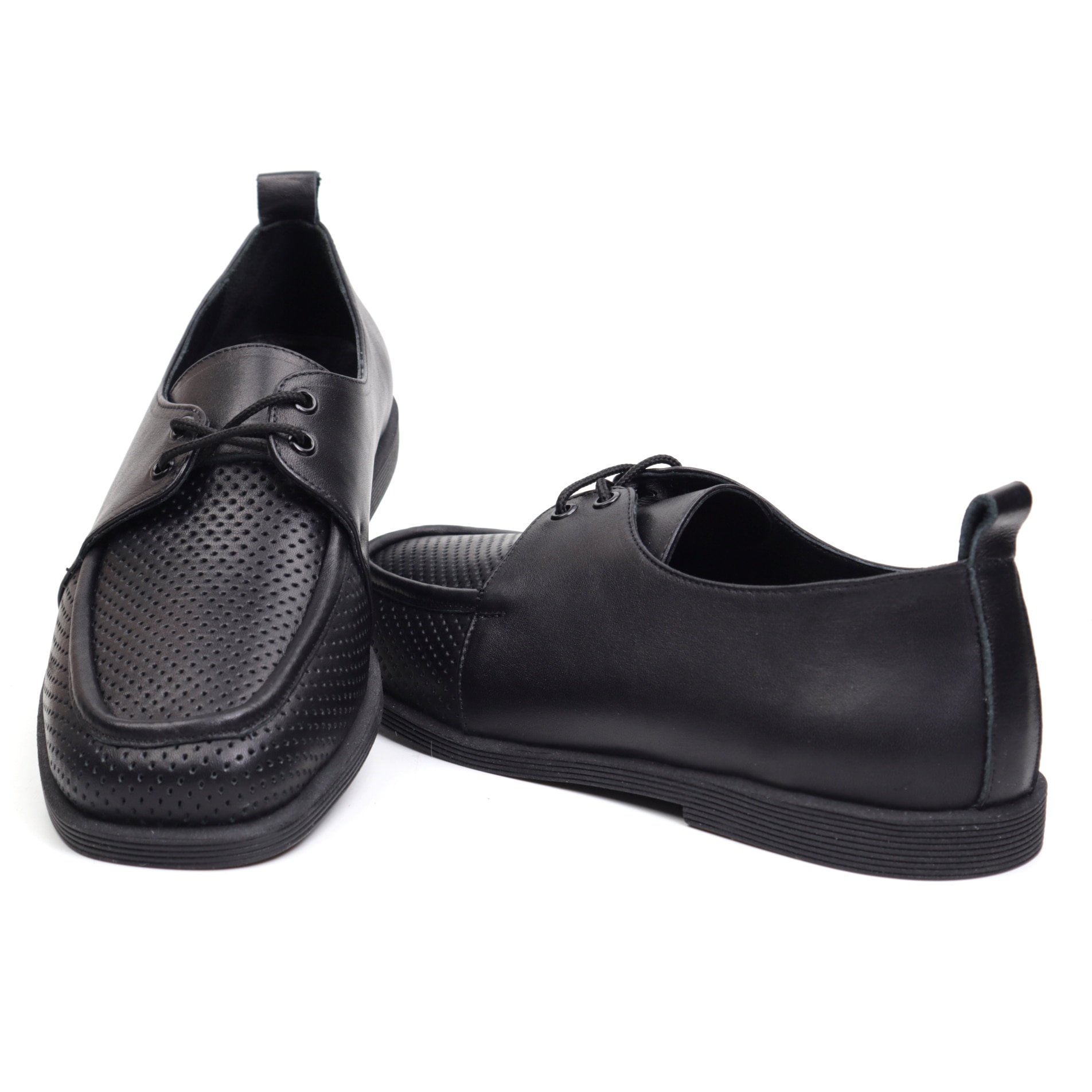 Дамски перфорирани обувки D12 371 черни, Anna Viotti, 37 EU - eMAG.bg