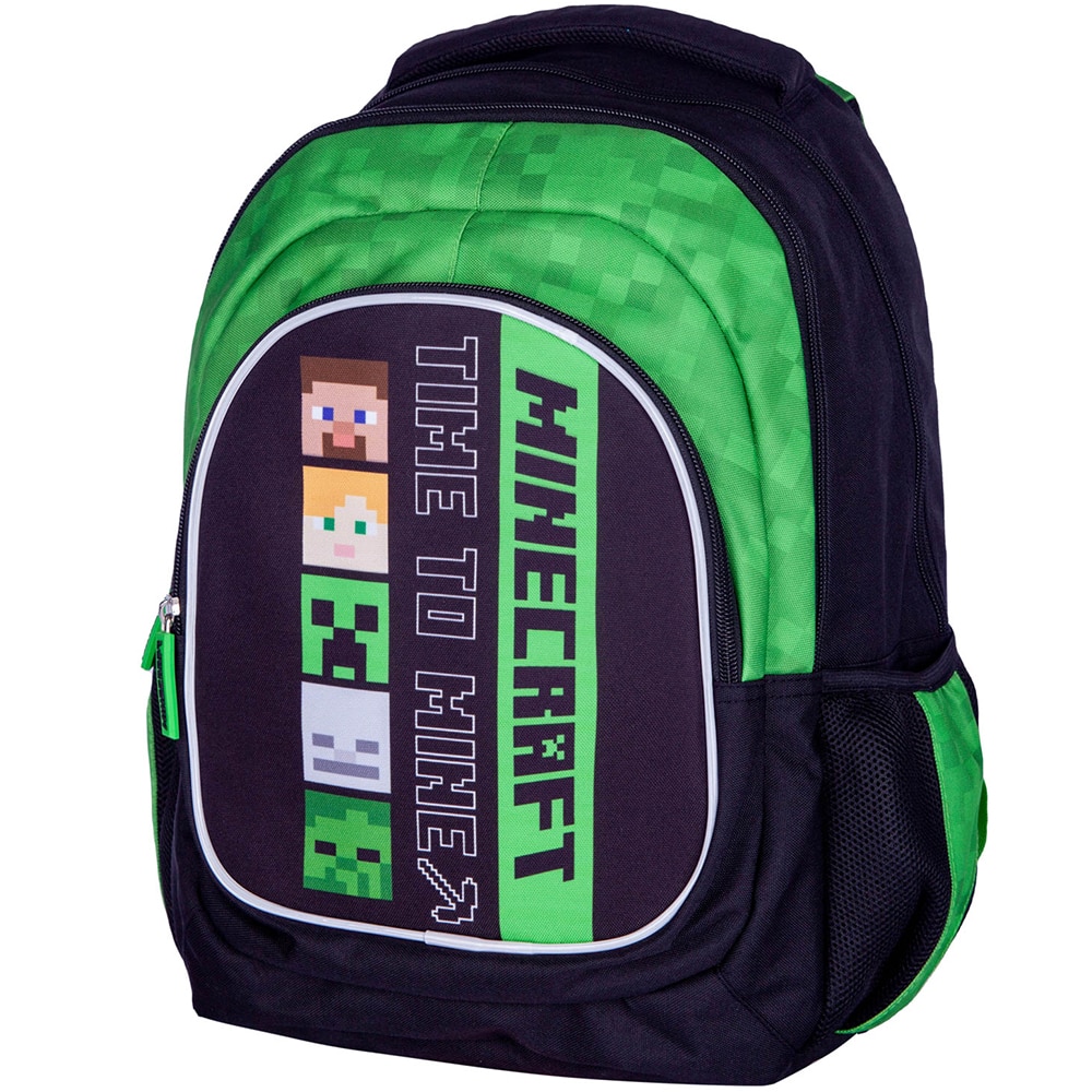 Ghiozdan MINECRAFT ALEX & STEVEN, ASTRA 502022131 AB330BKGN Negru - eMAG.ro