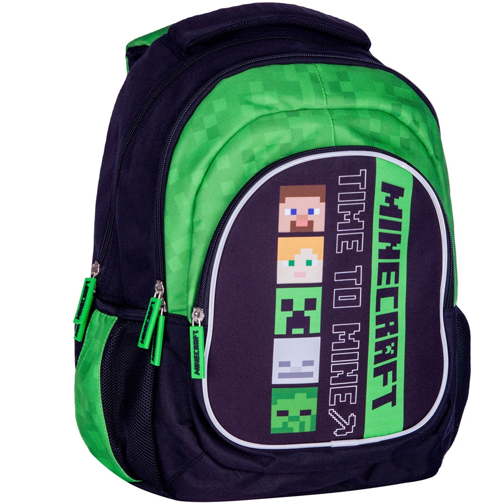 Ghiozdan MINECRAFT ALEX & STEVEN, ASTRA 502022131 AB330BKGN Negru - eMAG.ro
