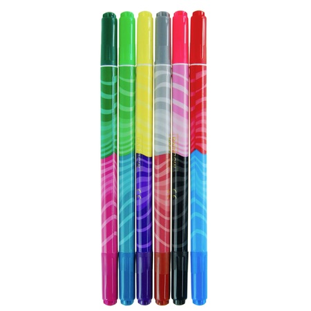 Set 6 carioci 12 culori, Astra, Multicolor - eMAG.ro