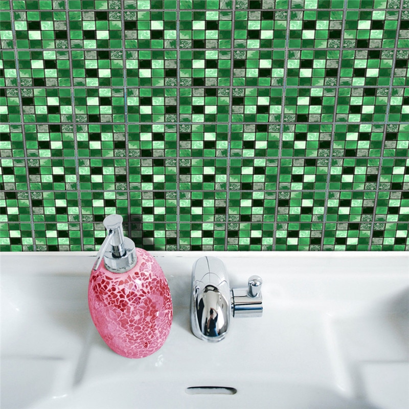 Stickere decorative pentru faianta sau perete Luxer, Set 19 buc, Mozaic ...