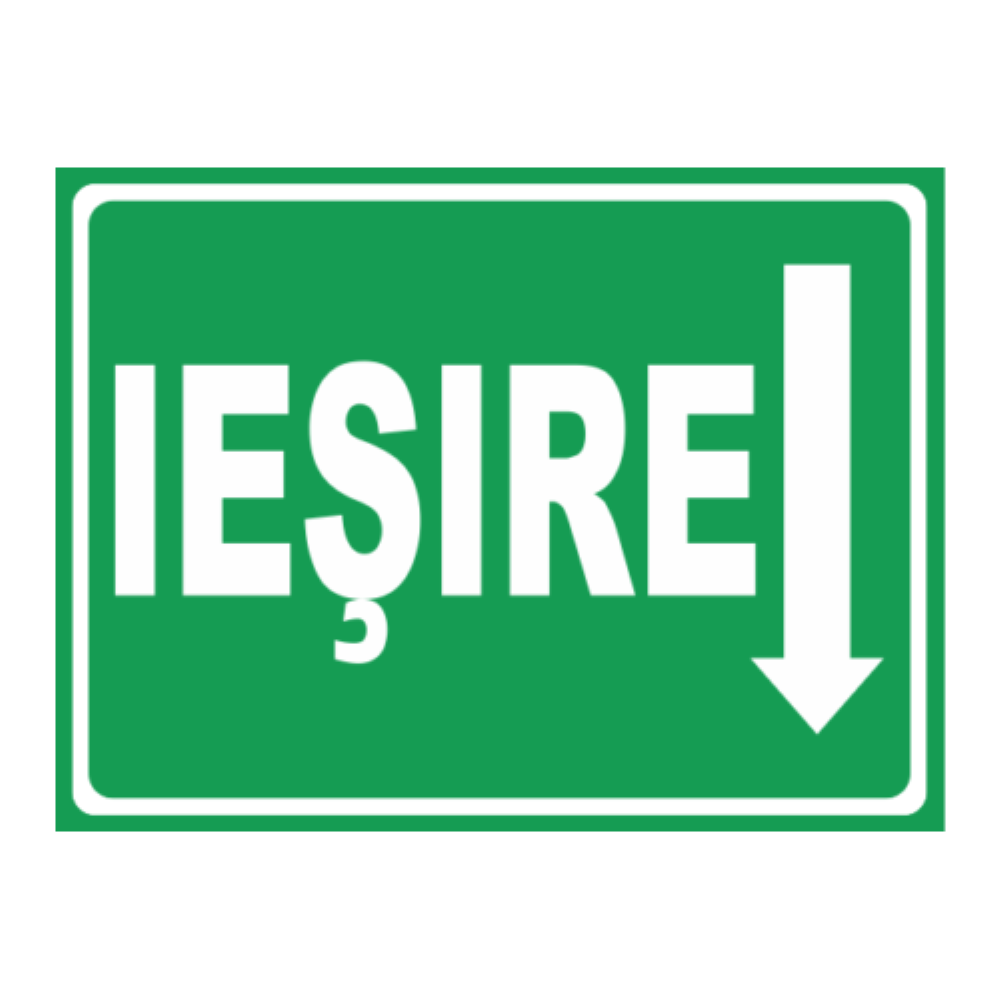 Sticker decorativ, indicator iesire jos, autocolant, 210x297mm A4 - eMAG.ro
