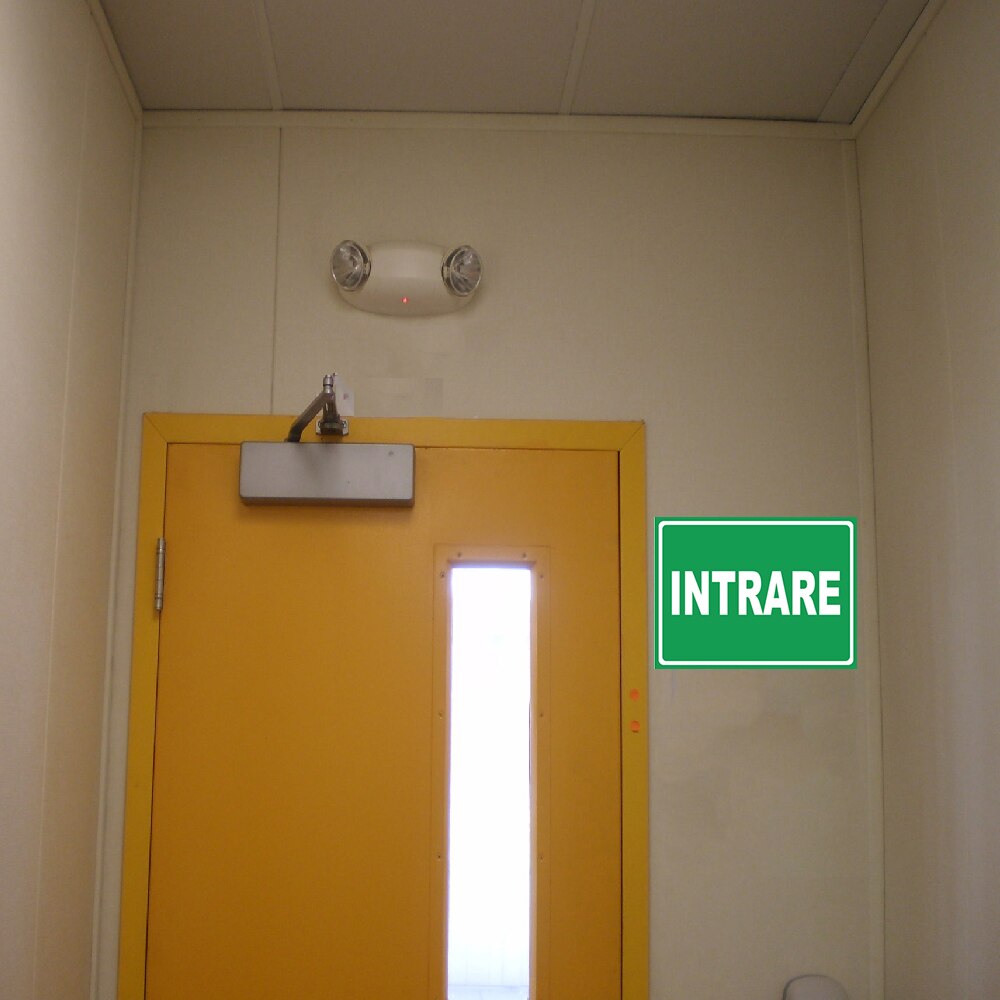 Sticker decorativ, indicator intrare, autocolant, 297x420mm A3 - eMAG.ro