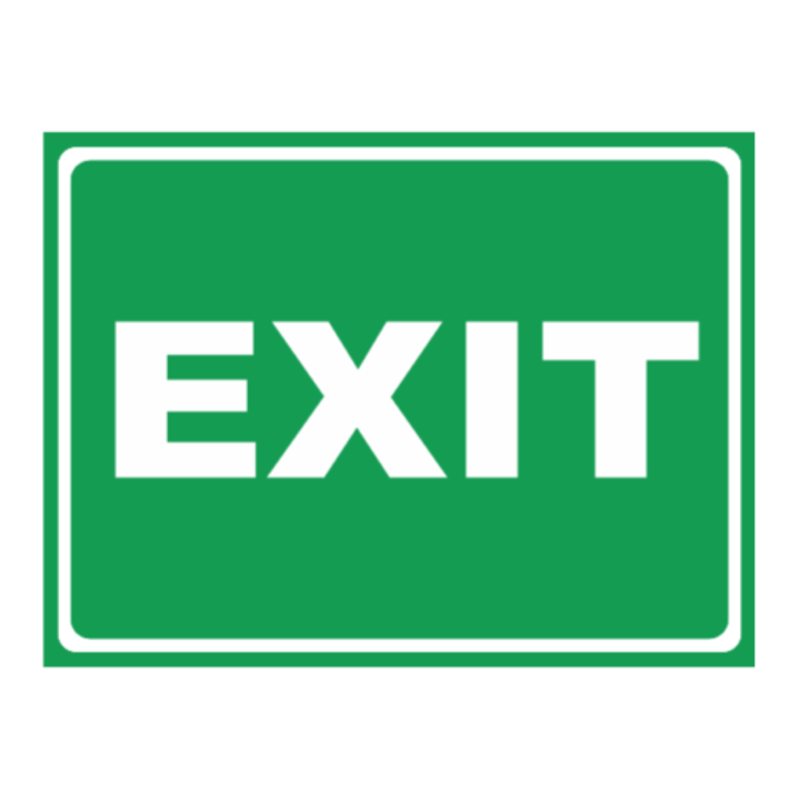 Sticker decorativ, indicator exit, autocolant, 594x841mm A1 - eMAG.ro