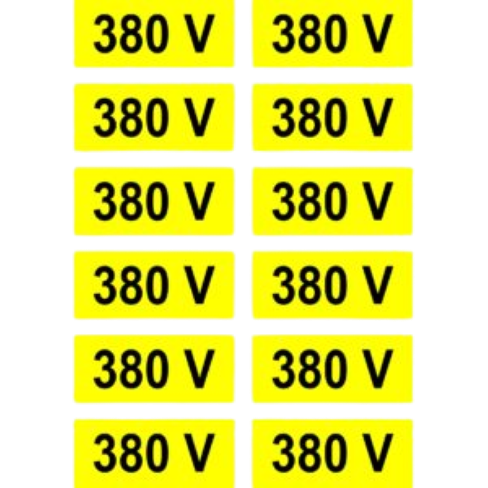 Sticker decorativ, indicator 380 V, autocolant, 297x420mm A3 - eMAG.ro