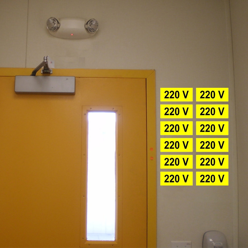 Sticker decorativ, etichete 220V, autocolant, 841x1189mm A0 - eMAG.ro