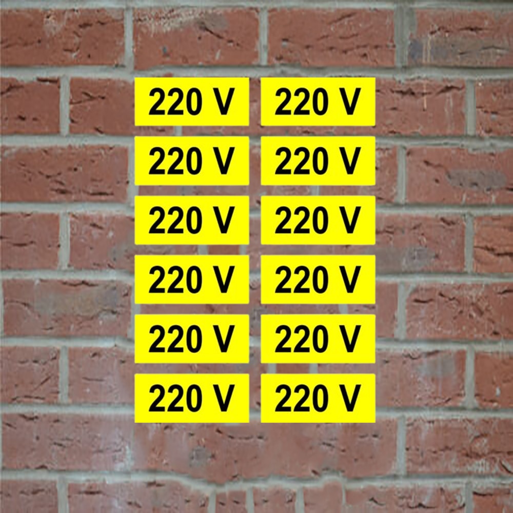 Sticker decorativ, etichete 220V, autocolant, 210x297mm A4 - eMAG.ro