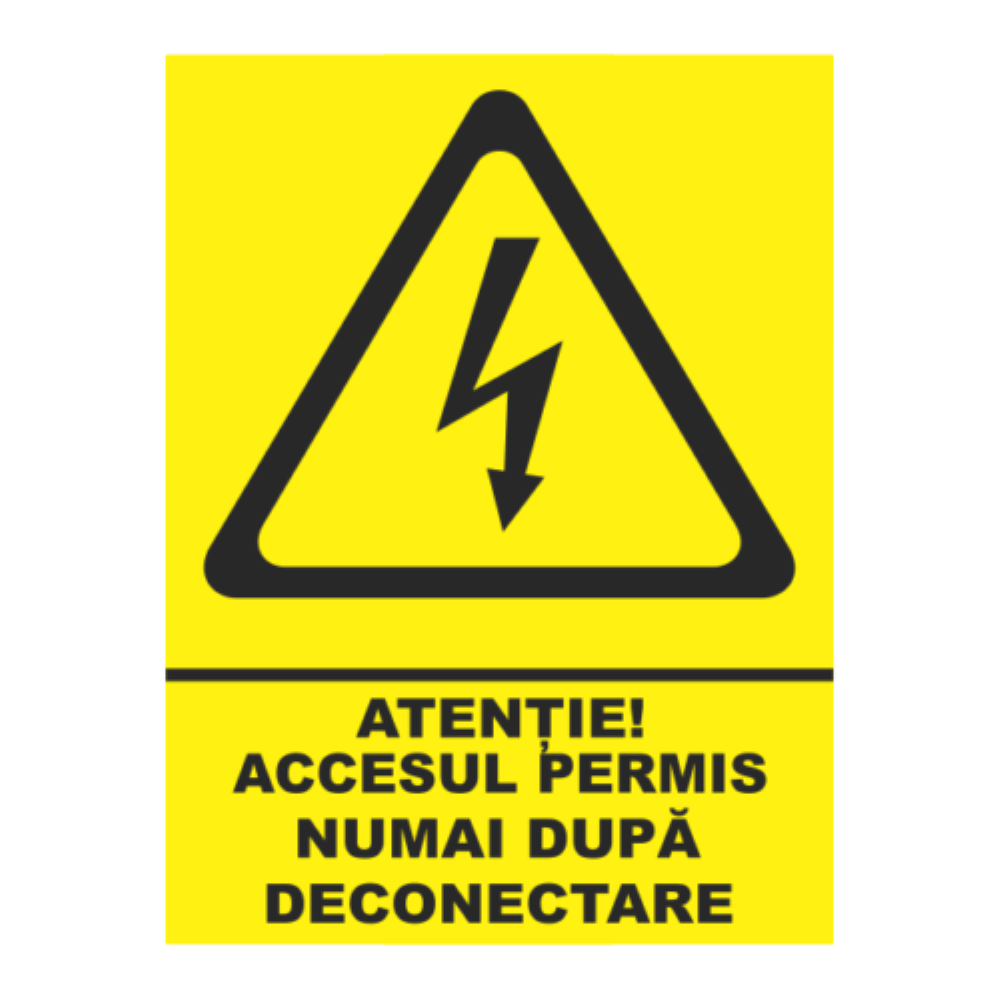 Sticker decorativ, indicator acces permis dupa deconectare, autocolant ...