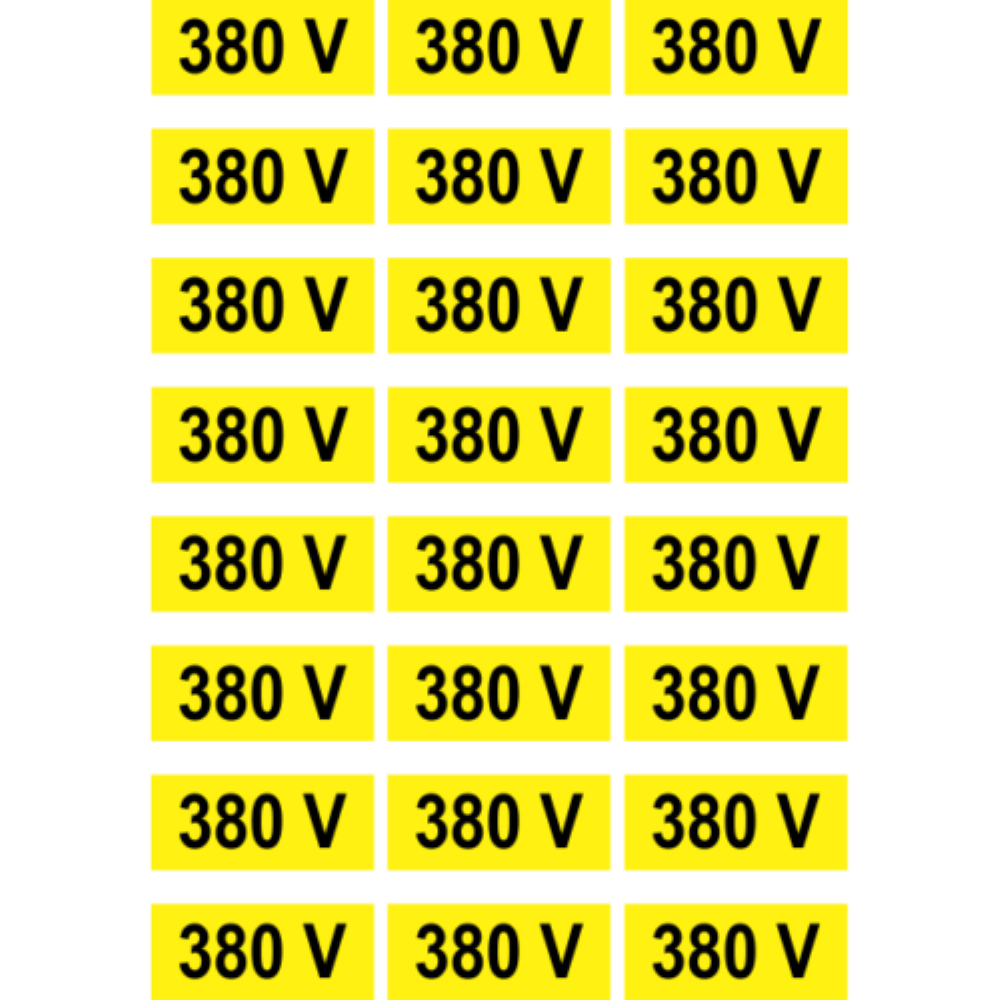 Sticker decorativ, indicatoare 220v, autocolant, 210x297mm A4 - eMAG.ro