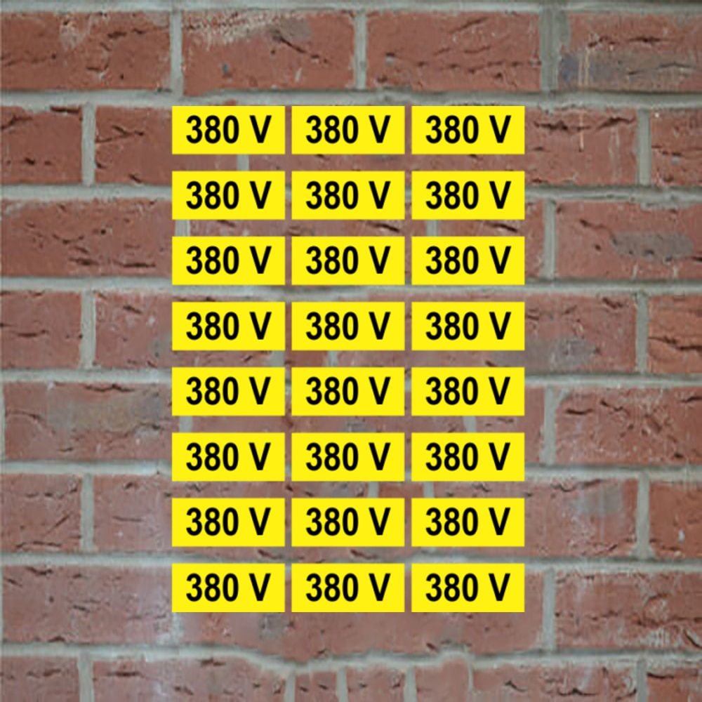 Sticker decorativ, indicatoare 220v, autocolant, 210x297mm A4 - eMAG.ro