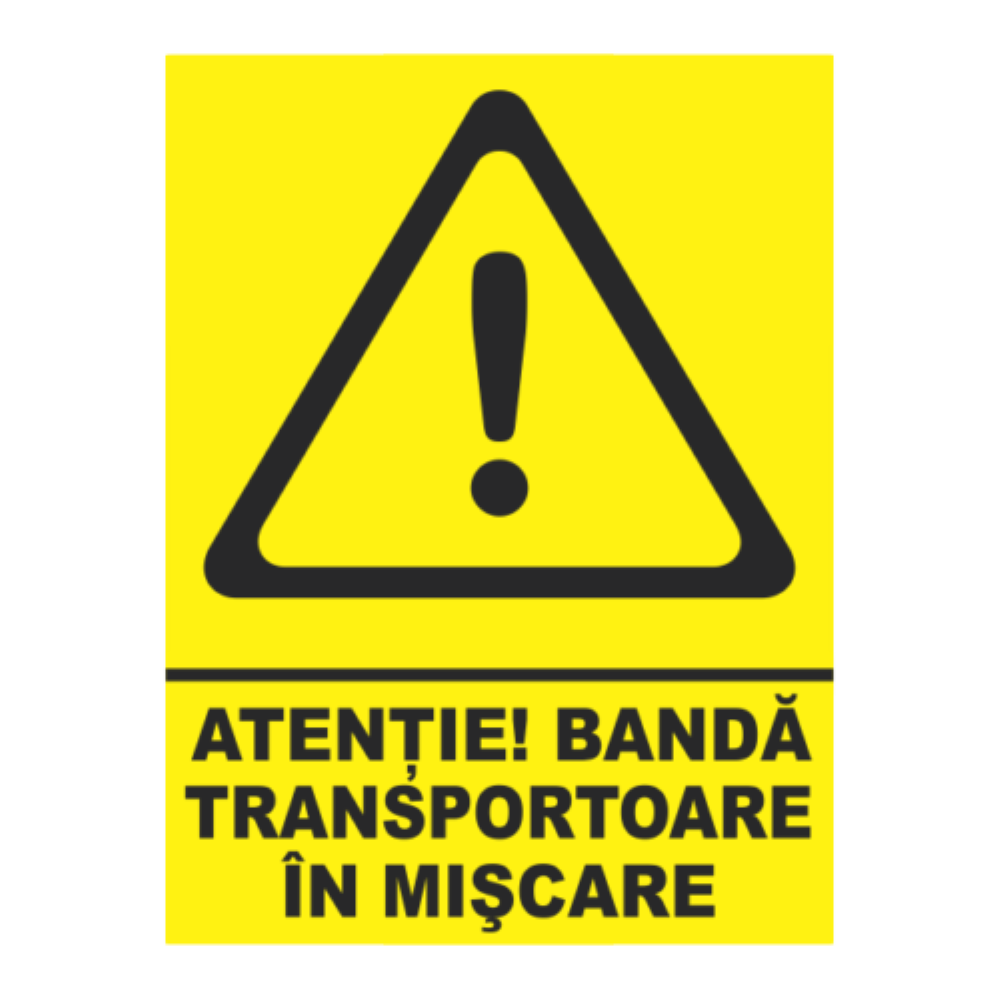 Sticker decorativ, indicator banda transportatoare in miscare ...