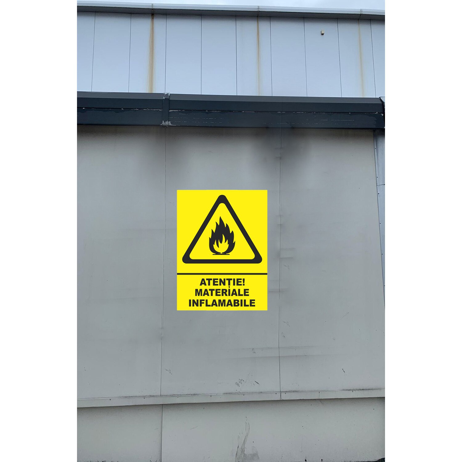 Sticker decorativ, indicator materiale inflamabile, autocolant ...