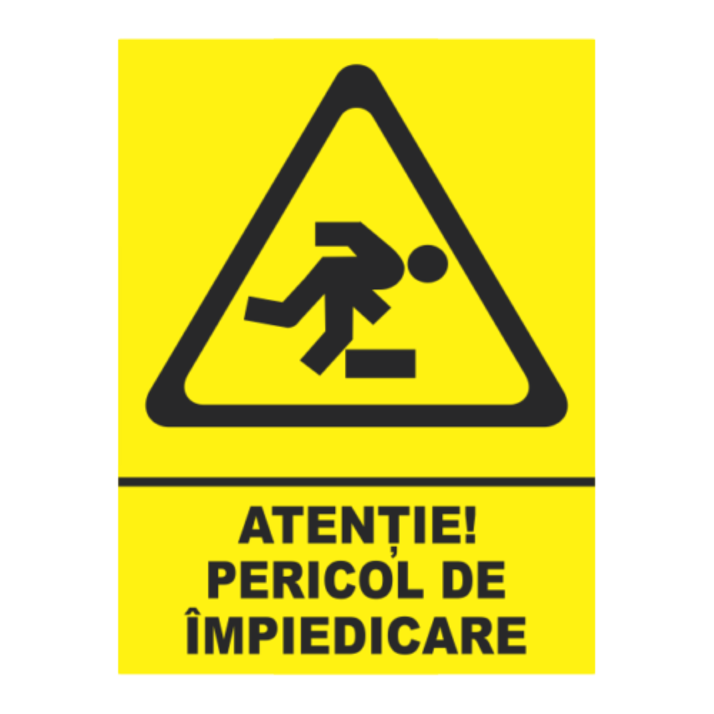 Sticker decorativ, indicator pericol de impiedicare, autocolant ...
