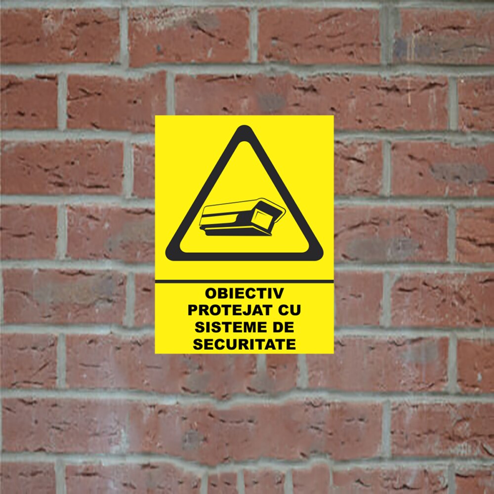 Sticker decorativ, indicator obiectiv protejat cu sisteme de securitate ...