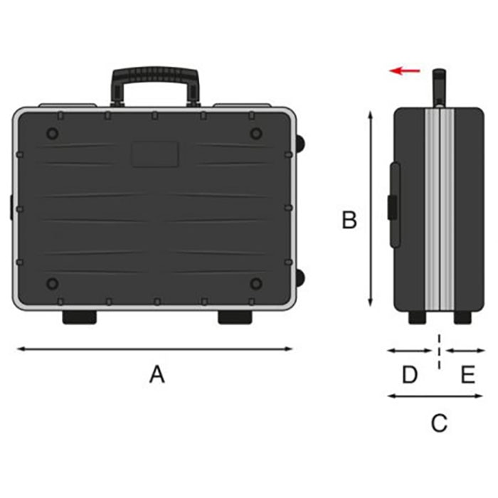 Troler pentru scule din polipropilena, GT line REVO21 WH PTS ...