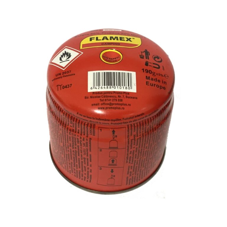 Flamex Szett, 2 db, Gázpalack szeleppel, 190g - eMAG.hu