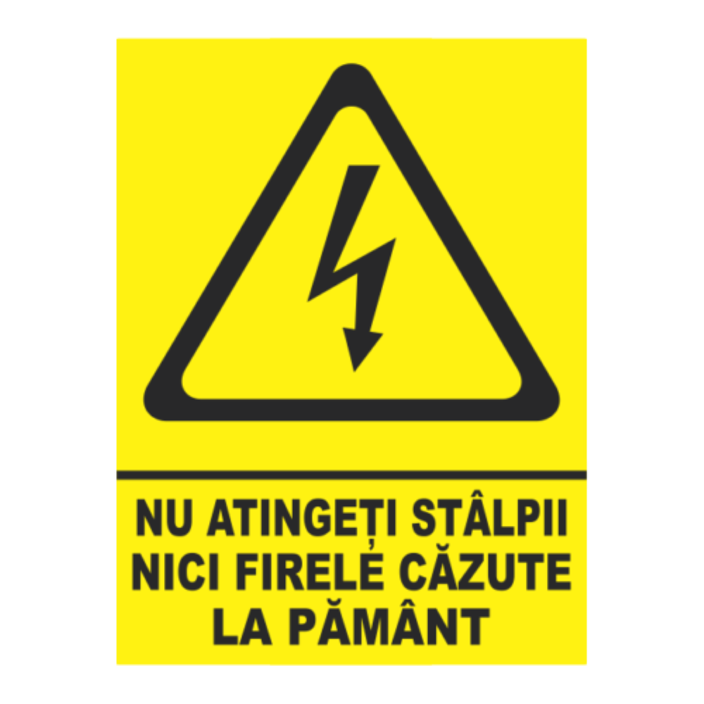 Sticker decorativ, indicator nu atingeti stalpii, autocolant, 420x594mm ...